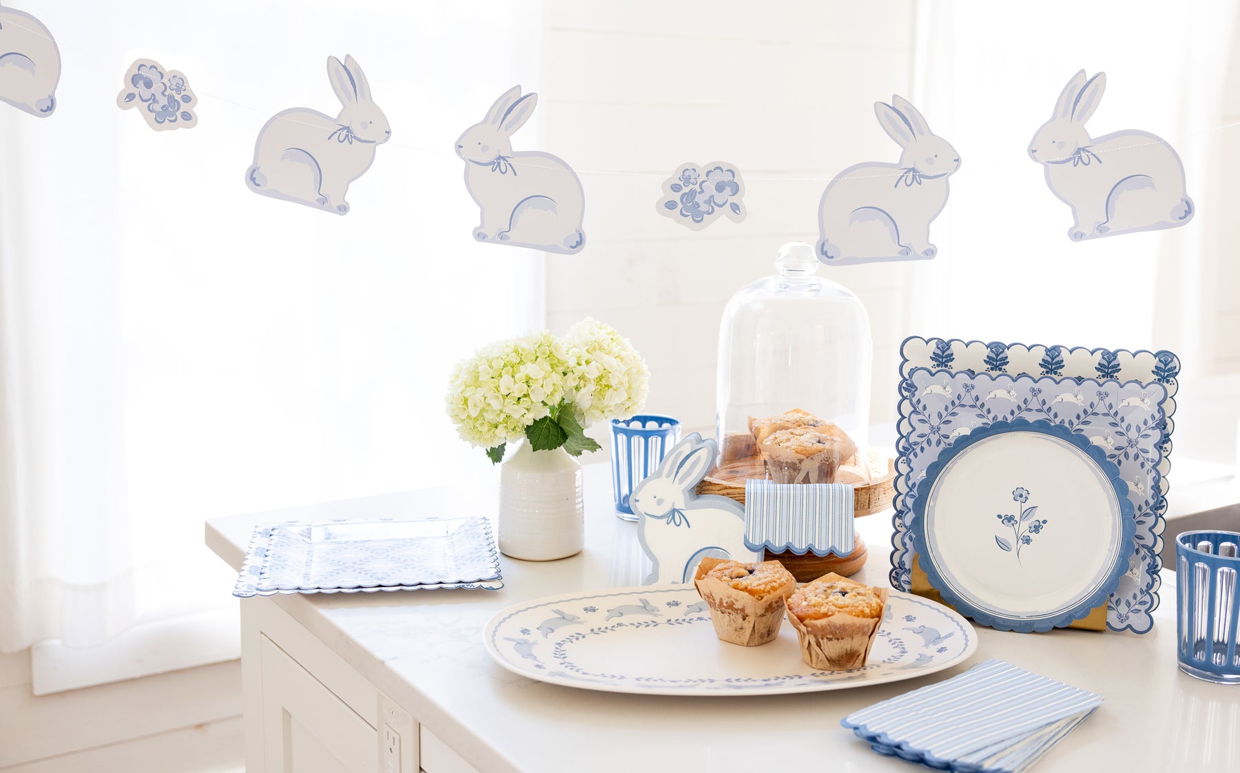 BLU1202 - Blue Bunny Banner – My Minds Eye Paper Goods Wholesale