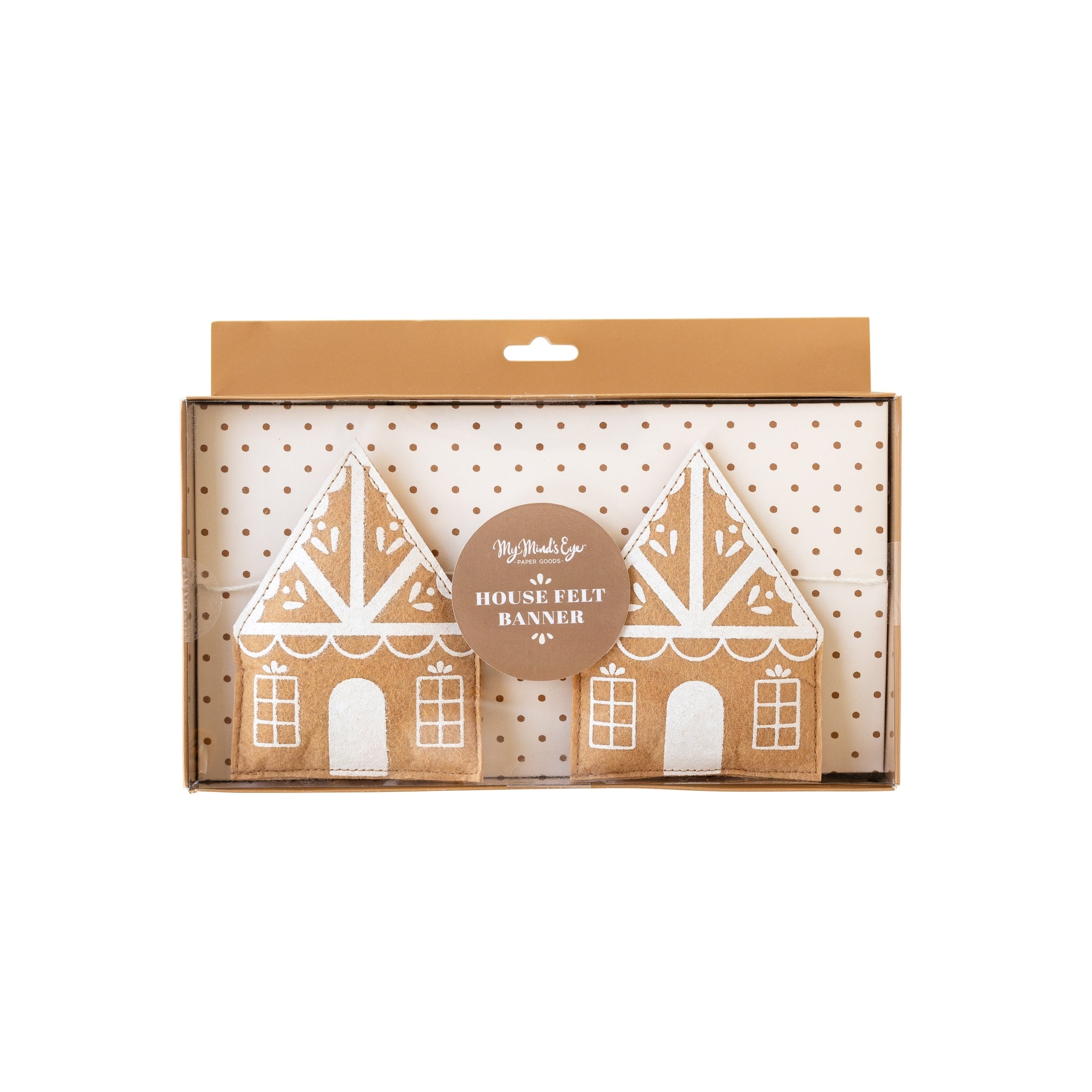 GBD1002 - Gingerbread Felt Gingerbread House Banner – My Minds Eye ...