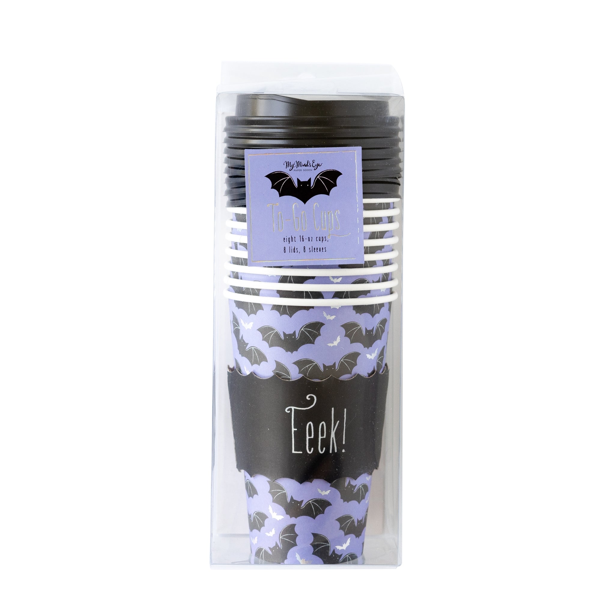 PLLC365 - Eek Bats To Go Cups – My Minds Eye Paper Goods Wholesale