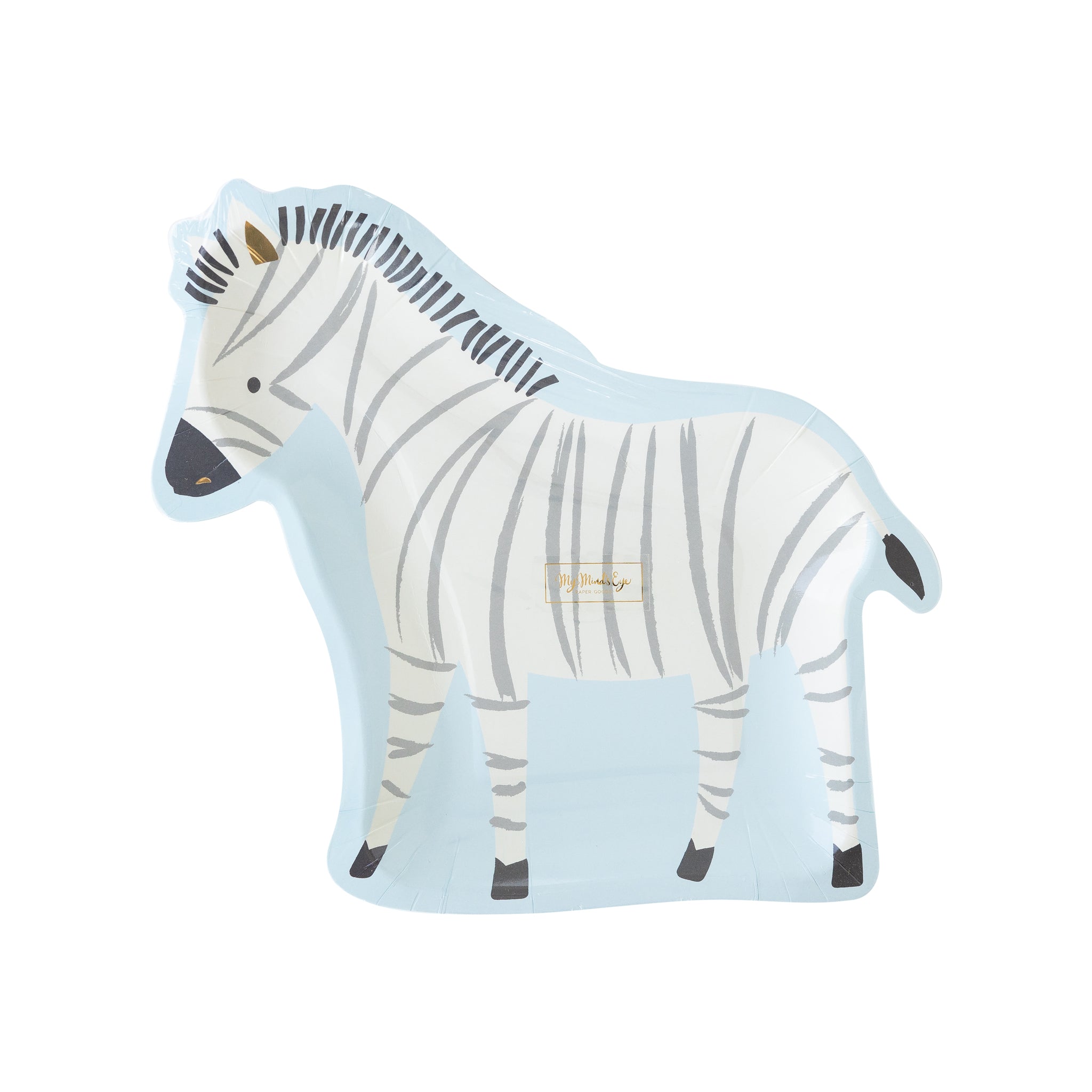 SAF942 - Safari Zebra Shaped Paper Plate – My Minds Eye Paper Goods ...