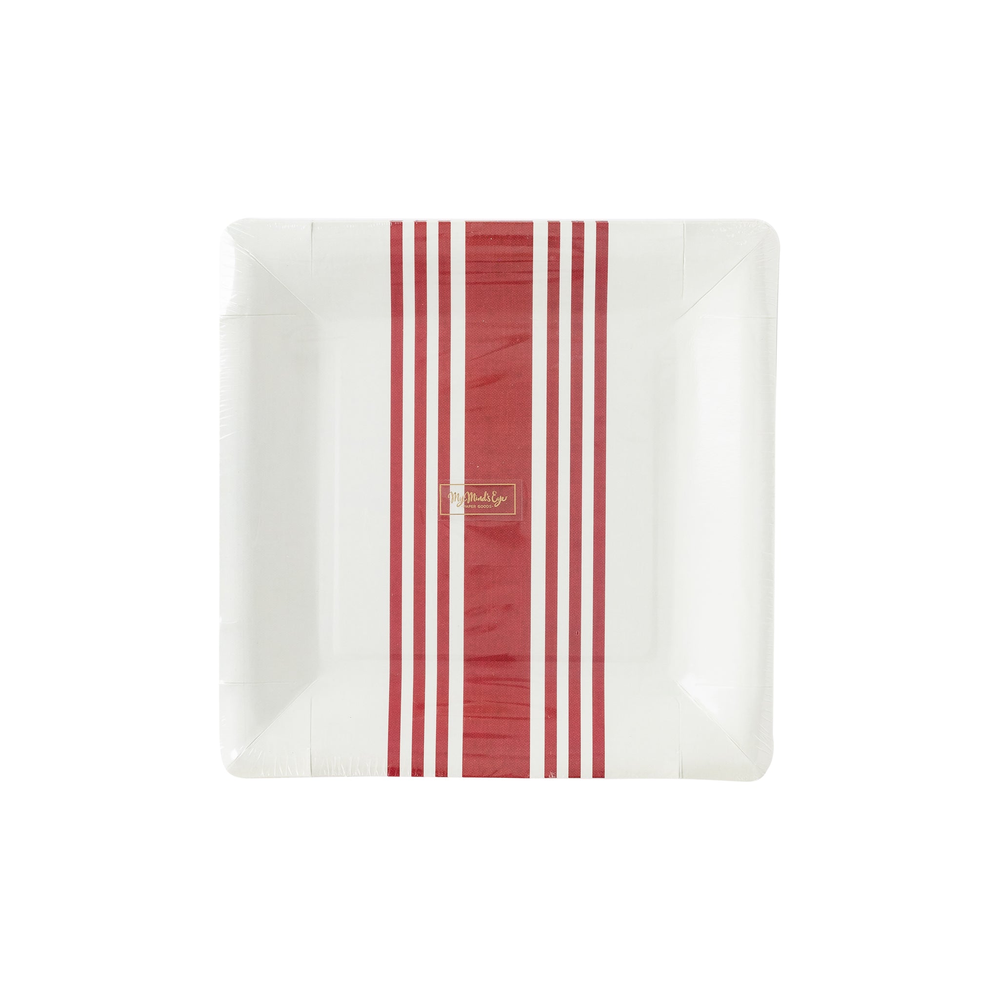 HAM943 - Red Striped Plates – My Minds Eye Paper Goods Wholesale
